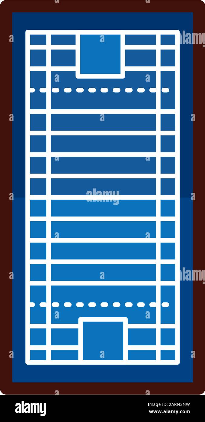 american football sport court icon Stock Vector Image & Art - Alamy