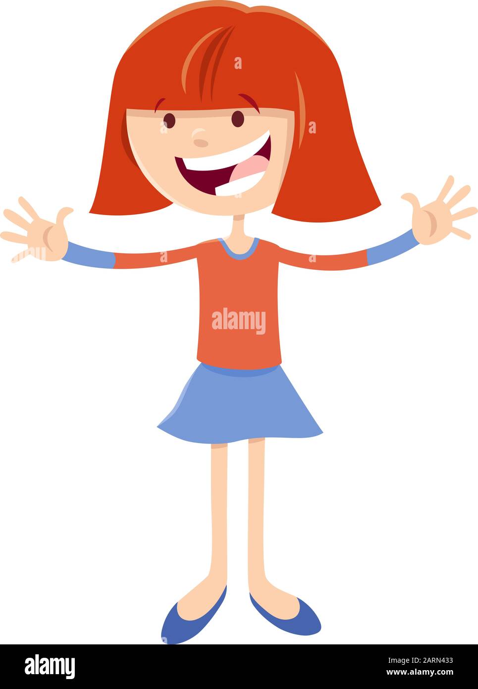 Happy Human Cartoon Characters