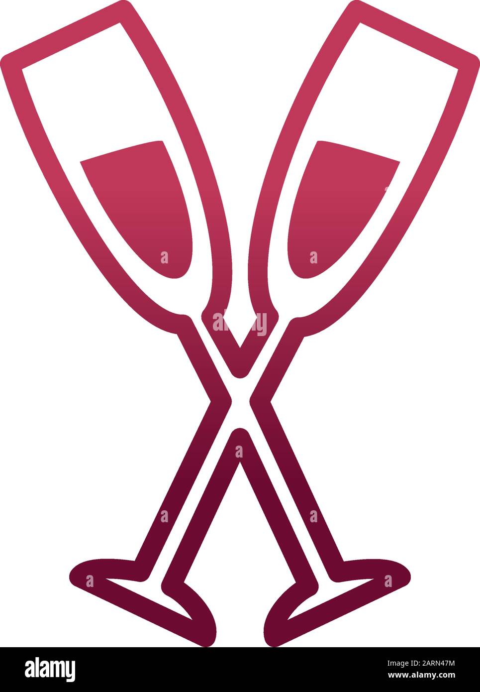 Isolated champagne cups vector design Stock Vector Image & Art - Alamy