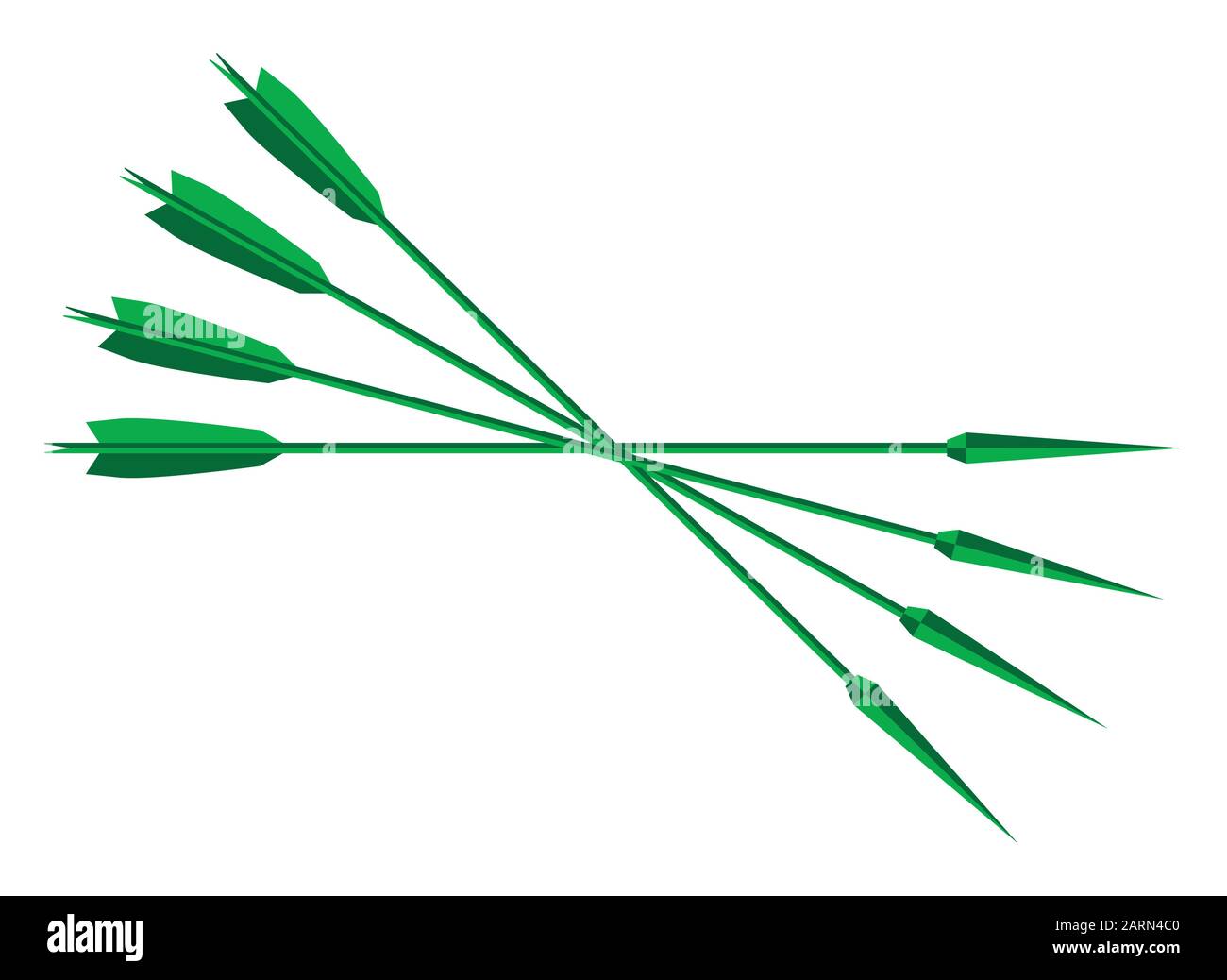 A stypical silhouette of the type of arrow as used by Robin Hood Stock ...