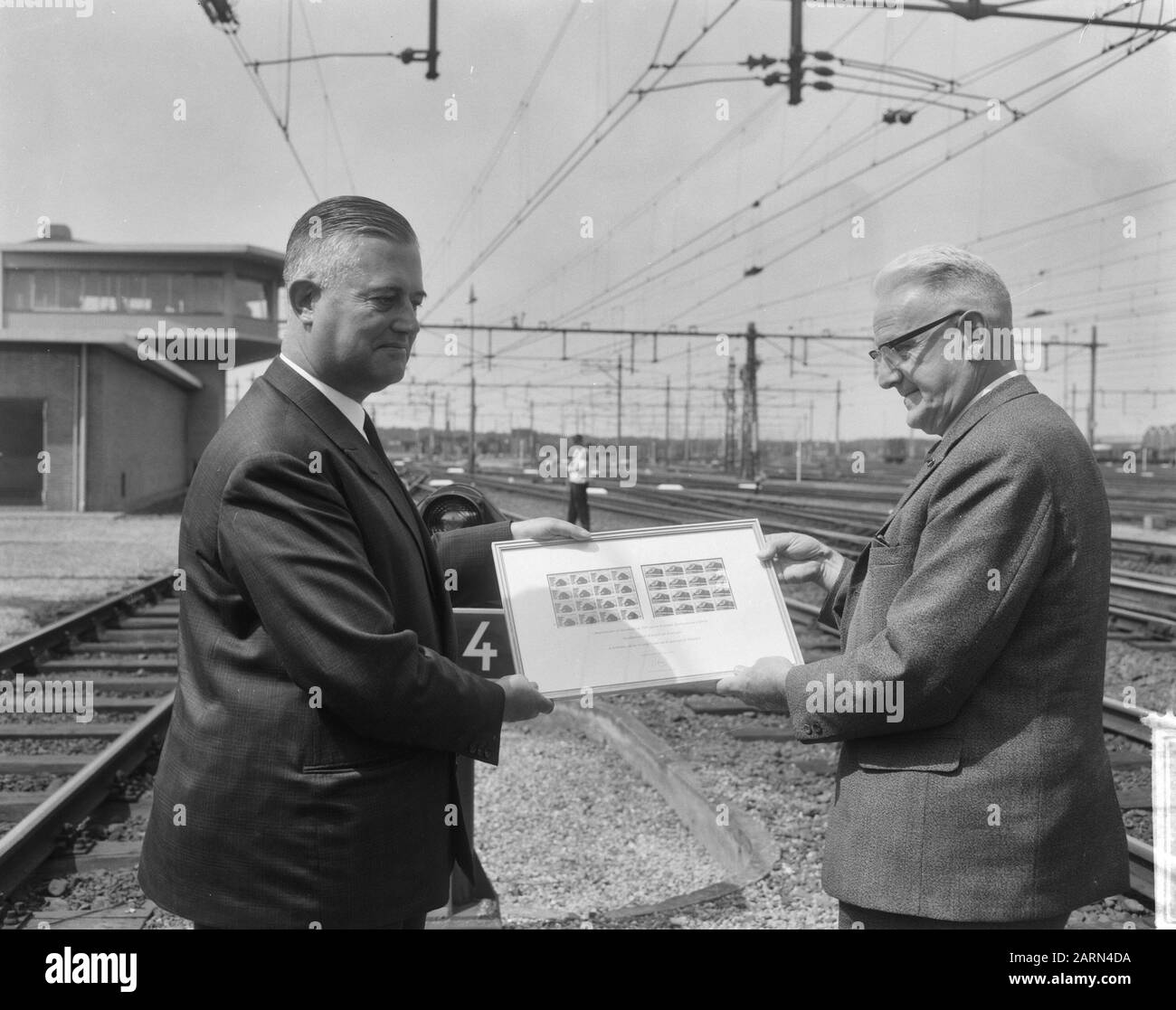 Director General PTT prof. ir. G. H. Bast commemorative post stamps ...