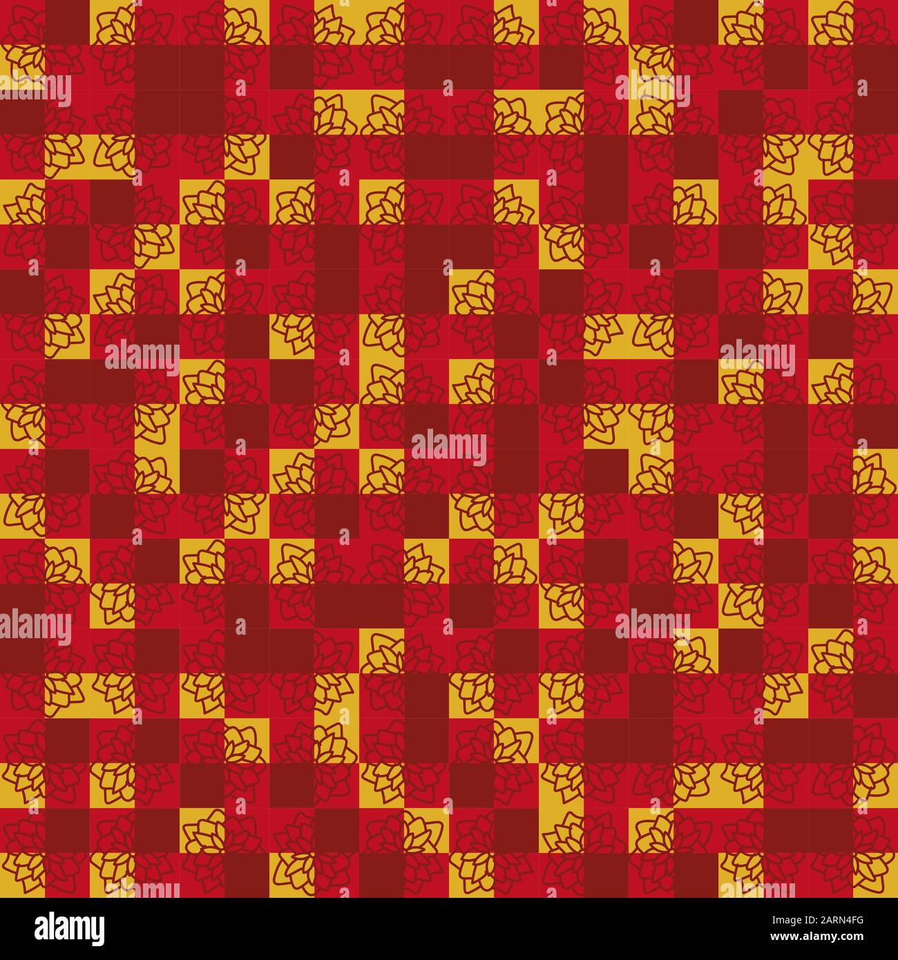 Red checkered tiles Stock Vector Images - Alamy