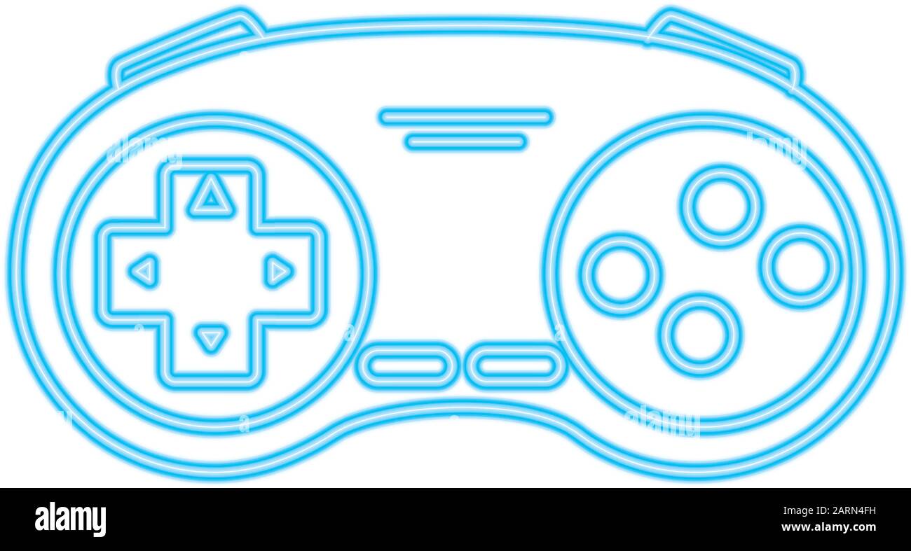 Retro video game neon Cut Out Stock Images & Pictures - Alamy