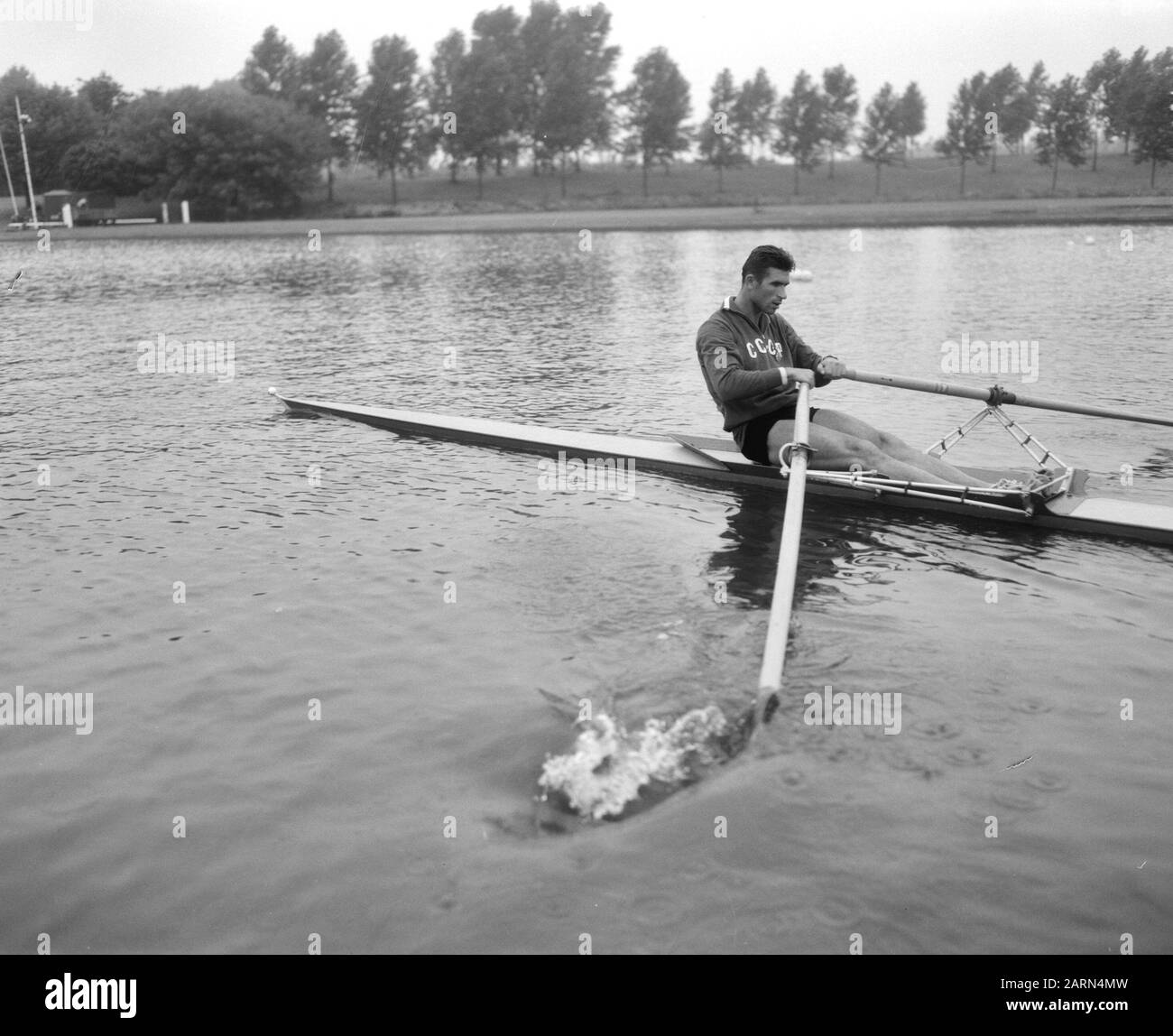 rowing championships, Russian Ivanov times training Stock Photo - Alamy