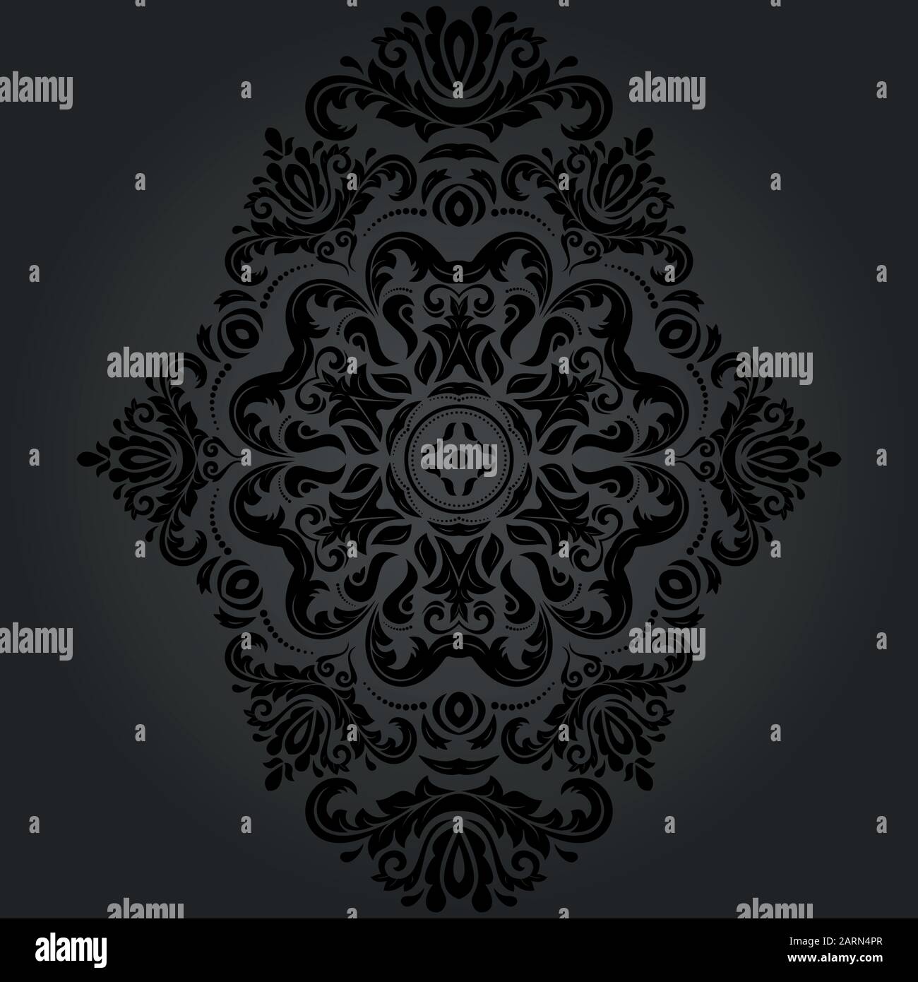 Damask Vector Orient Pattern Stock Vector Image & Art - Alamy
