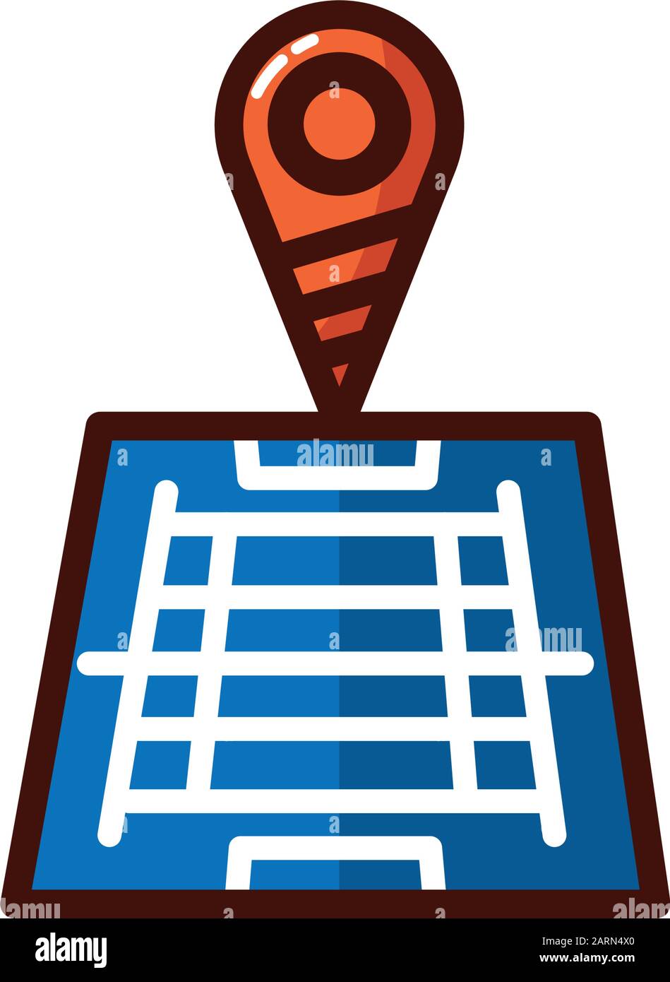 american football sport court icon Stock Vector Image & Art - Alamy