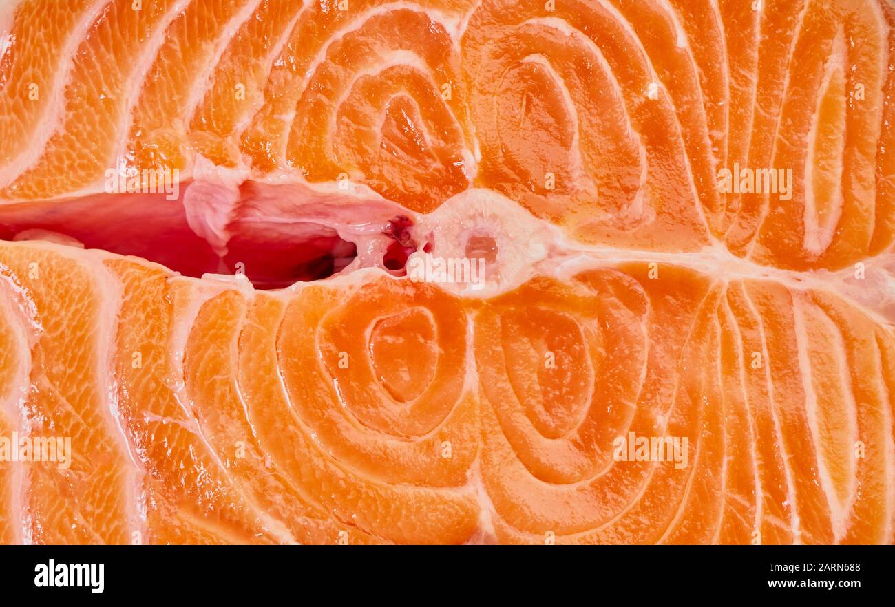background food from salmon fish texture closeup Stock Photo - Alamy