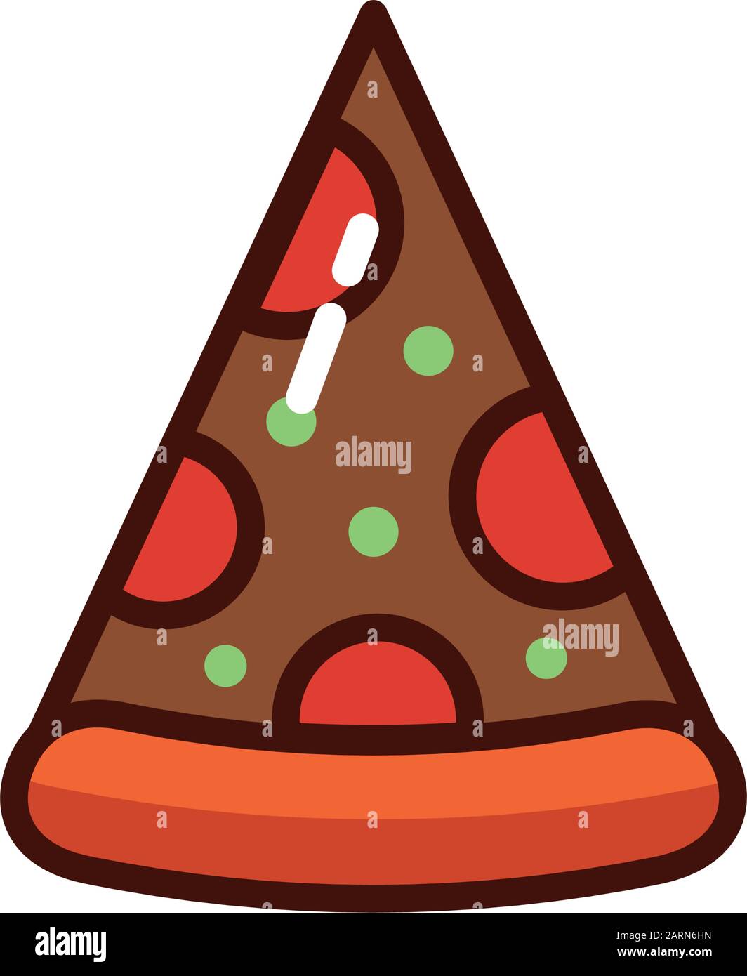 Delicious traditional pizza eating Stock Vector Images - Alamy