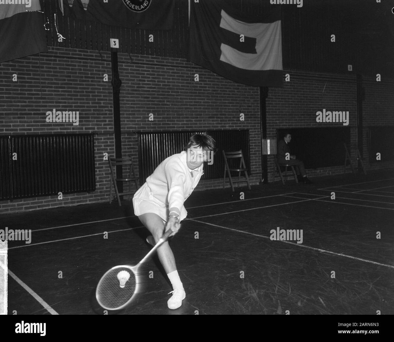 International badminton championships in Haarlem, Gerda Schuhmacher ...