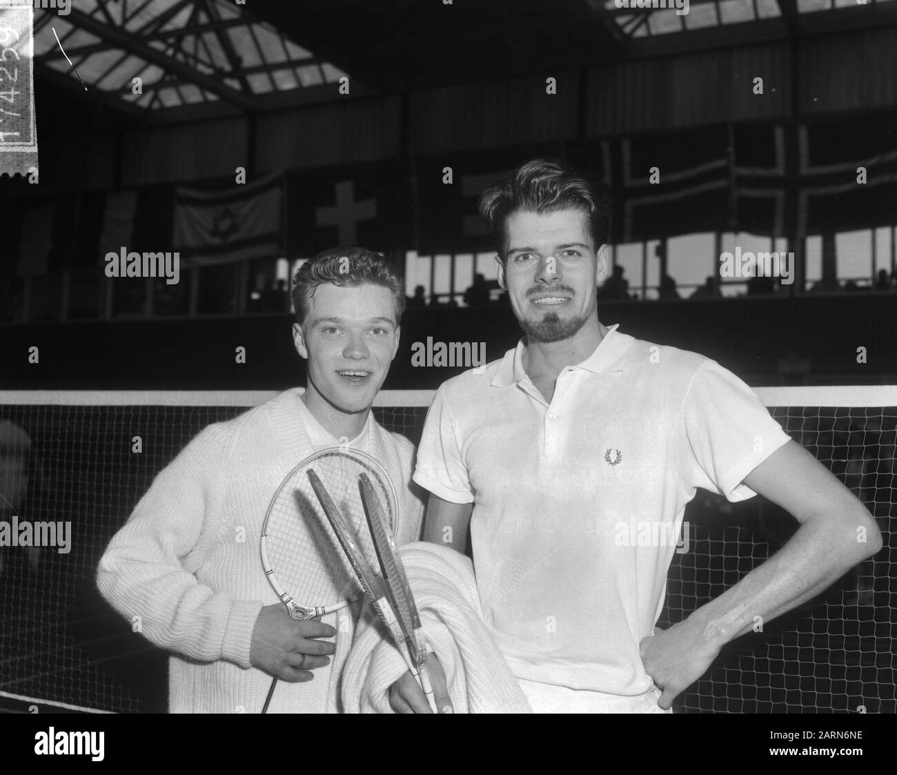 Badminton winners Black and White Stock Photos & Images - Alamy