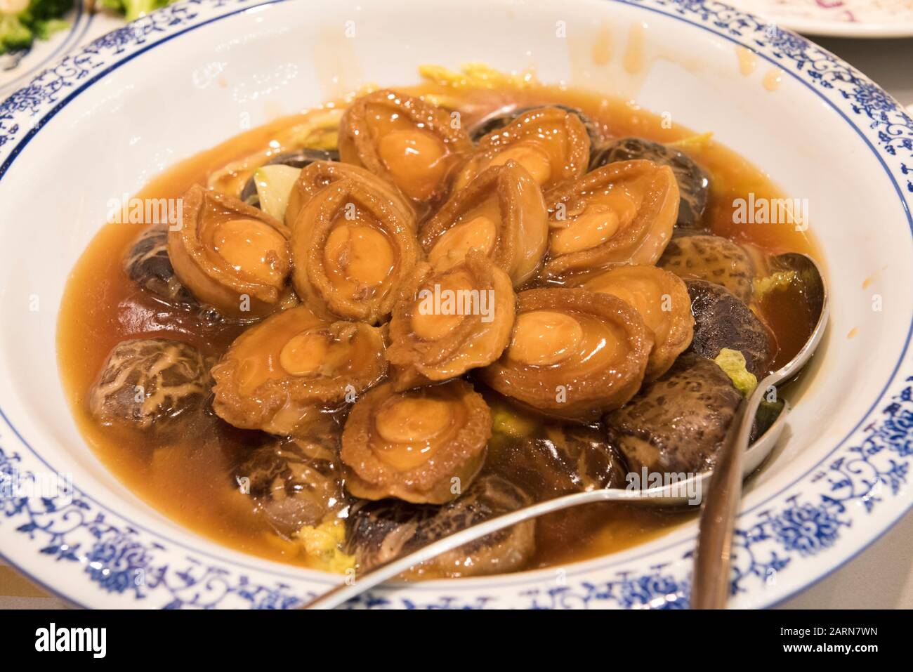 Chinese restaurant, Abalone dish, Hong Kong, China Stock Photo - Alamy