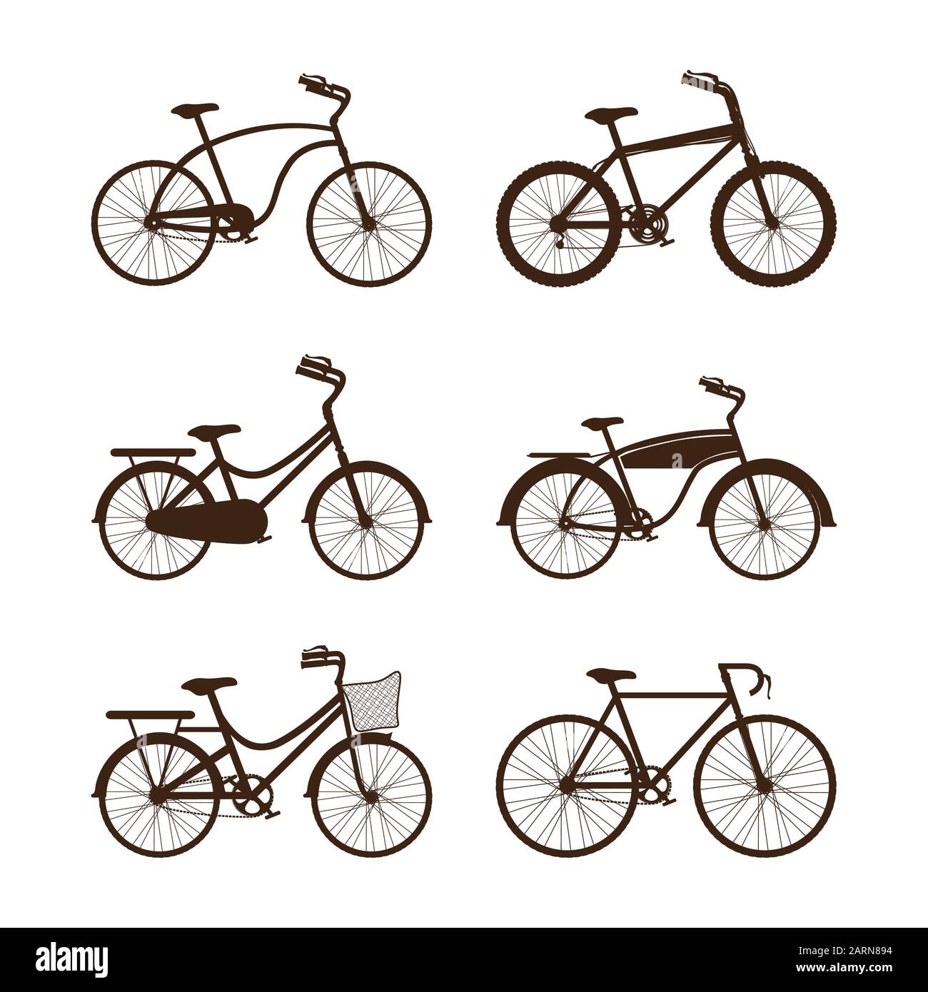 Black bikes Stock Vector Images - Alamy