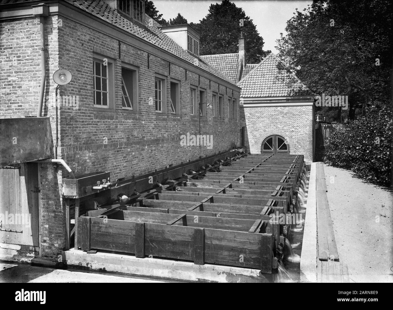 Fish farm in Park Sonsbeek in Arnhem. Banks Annotation: Nu Water Museum ...