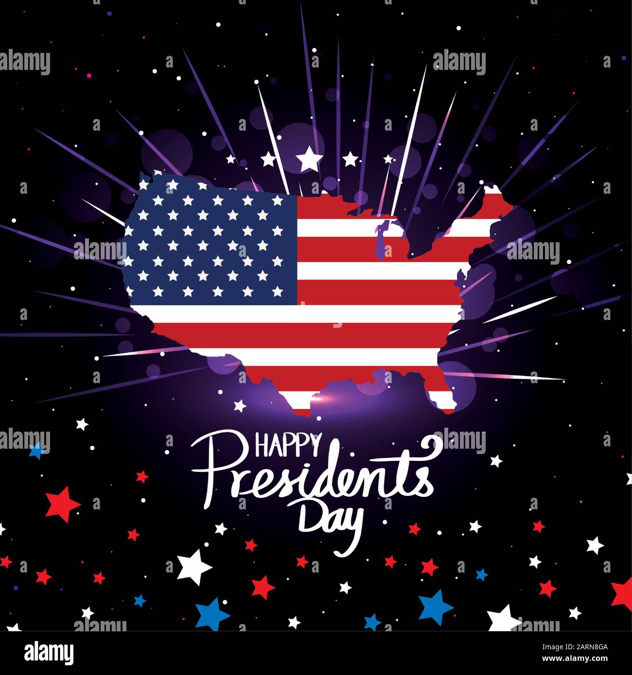 happy presidents day with map usa Stock Vector Image & Art - Alamy