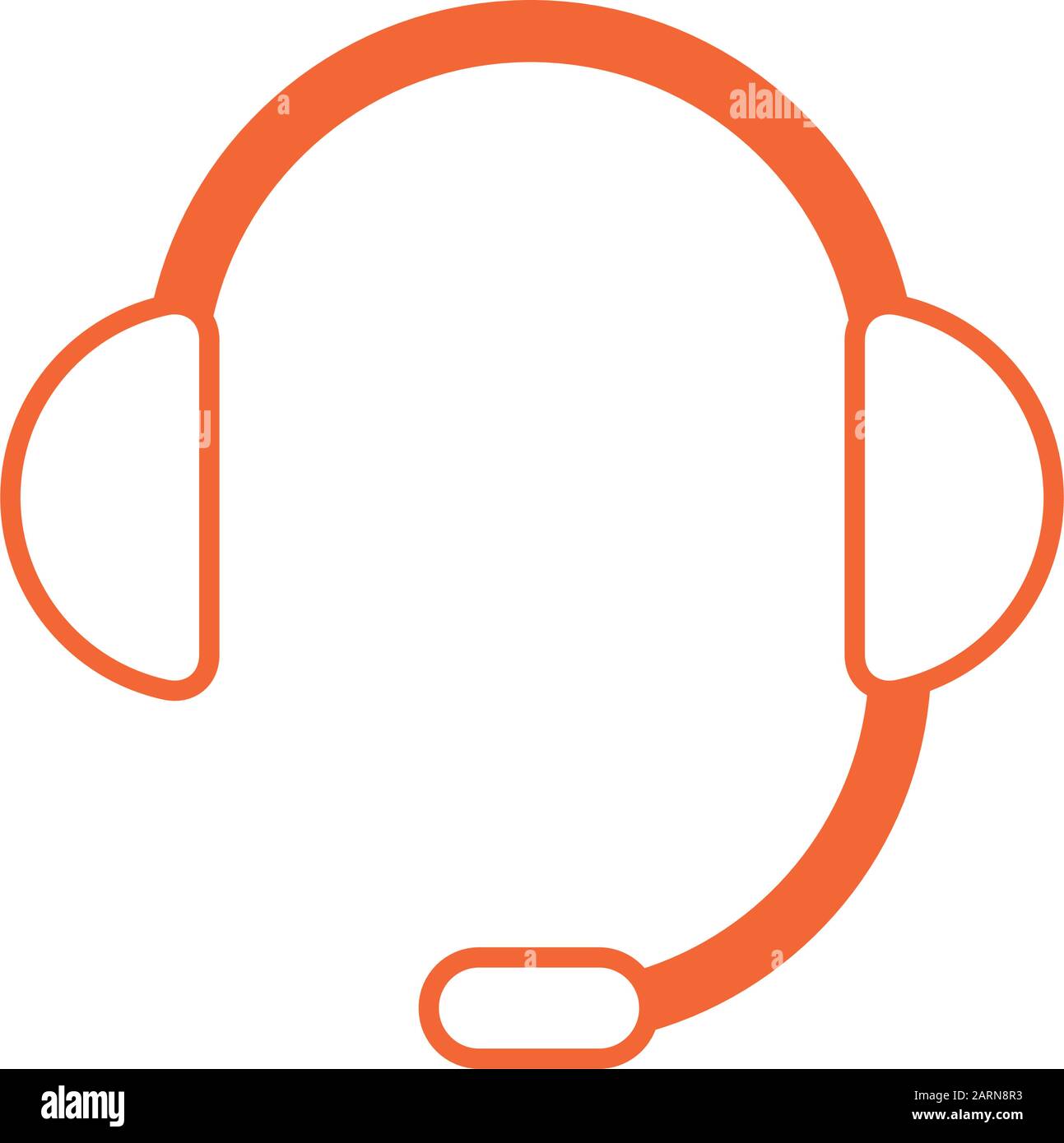 headset communication with percent symbol Stock Vector Image & Art - Alamy