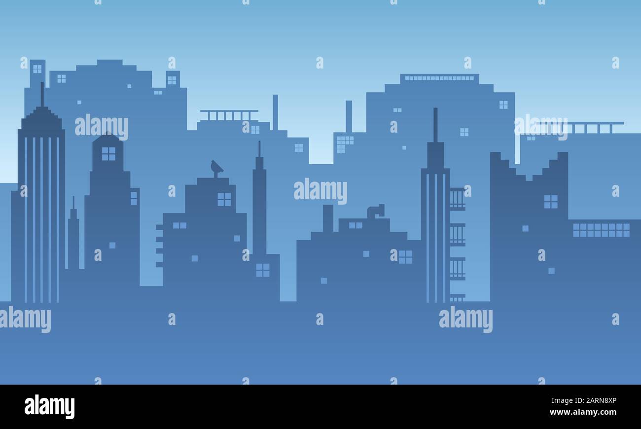 Morning aerial view Stock Vector Images - Alamy