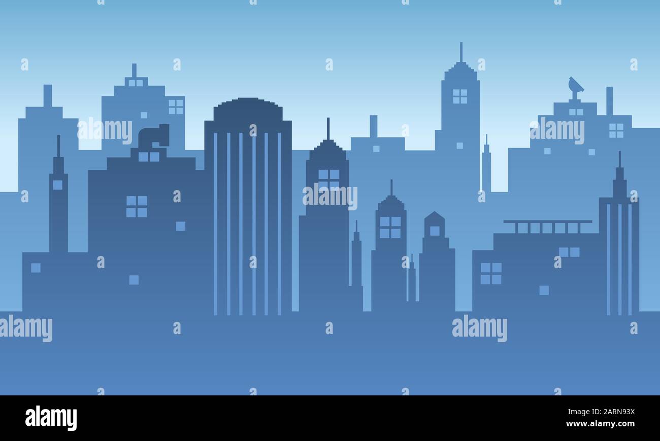 View town against background Stock Vector Images - Alamy