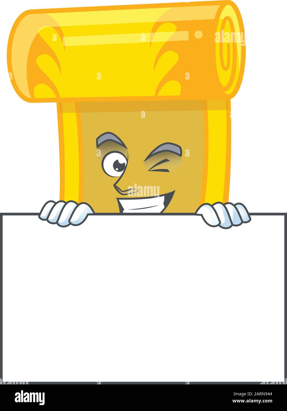 Grinning face chinese gold scroll cartoon character style hides behind ...