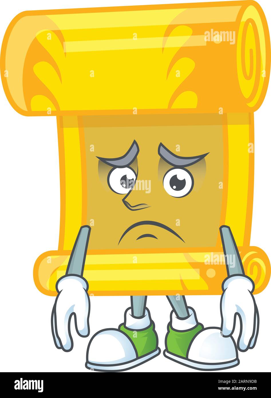 A picture of chinese gold scroll showing afraid look face Stock Vector ...