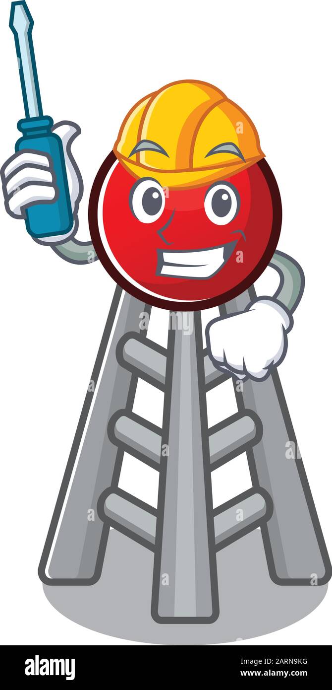 Cool automotive radio tower in cartoon character style Stock Vector ...