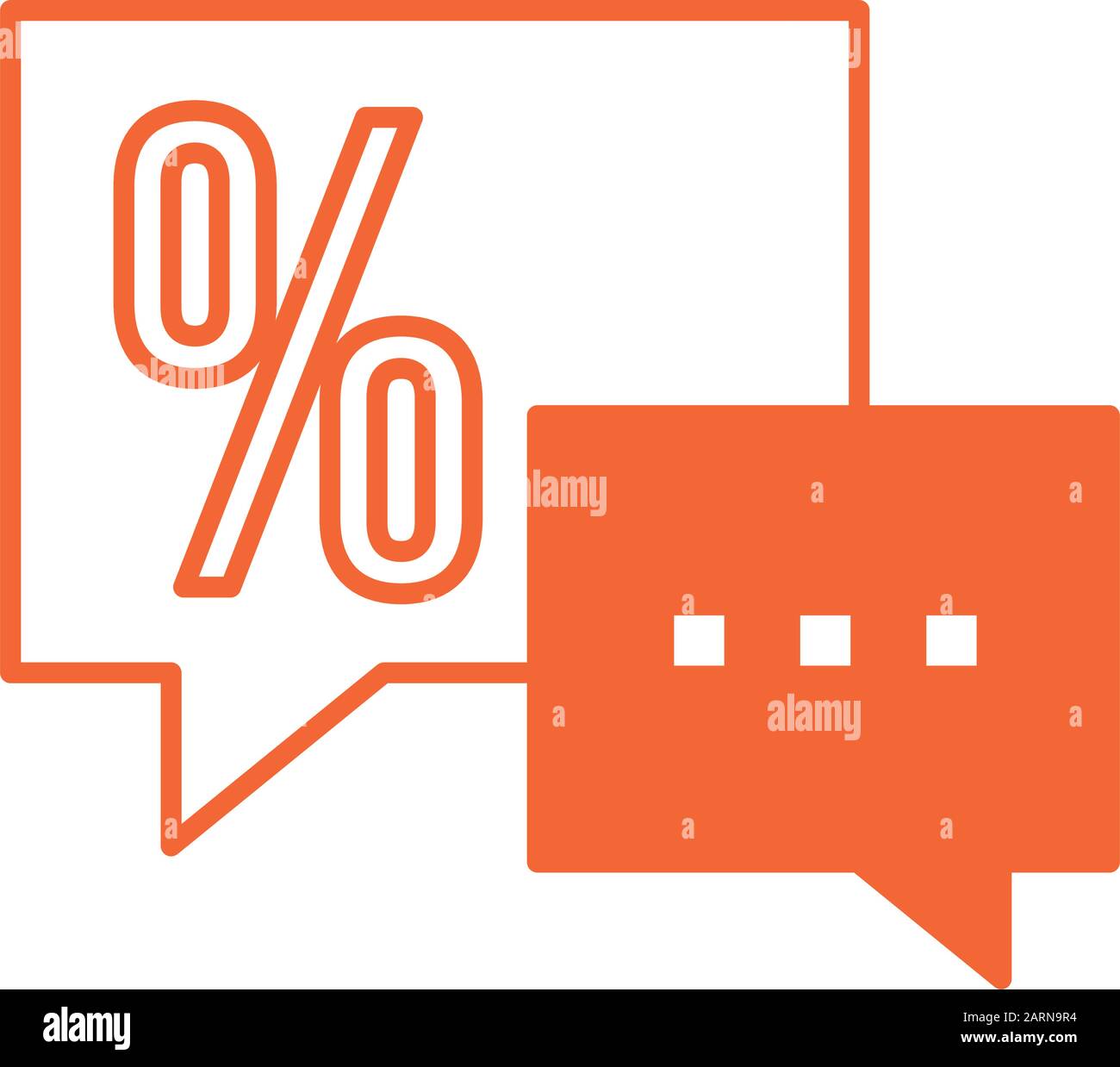 speech bubble with percent symbol Stock Vector Image & Art - Alamy