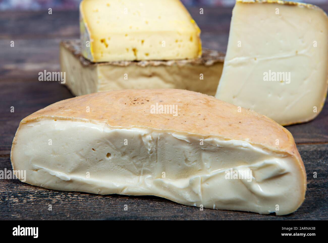 delicious Savoy cheeses, French Alps mountains Stock Photo - Alamy