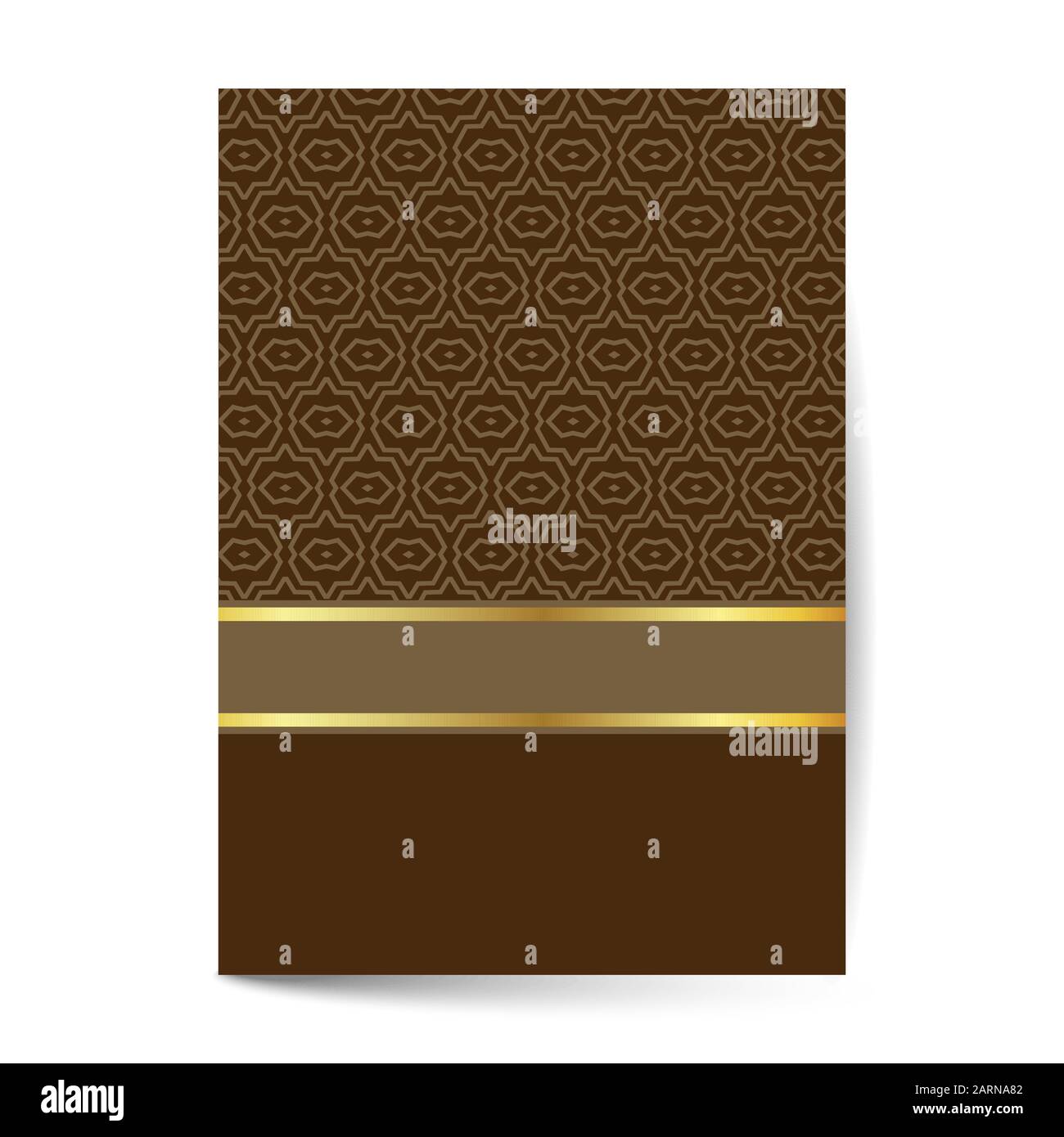 luxury ornate page cover with ornamental pattern template for design ...