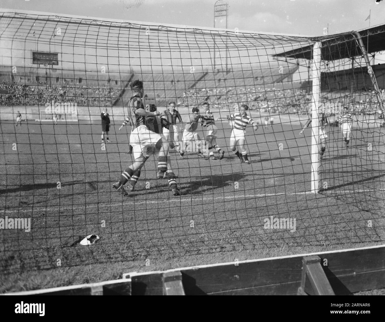 Football Blue-White against DWS, Game Moment Date: 19 September 1954 ...