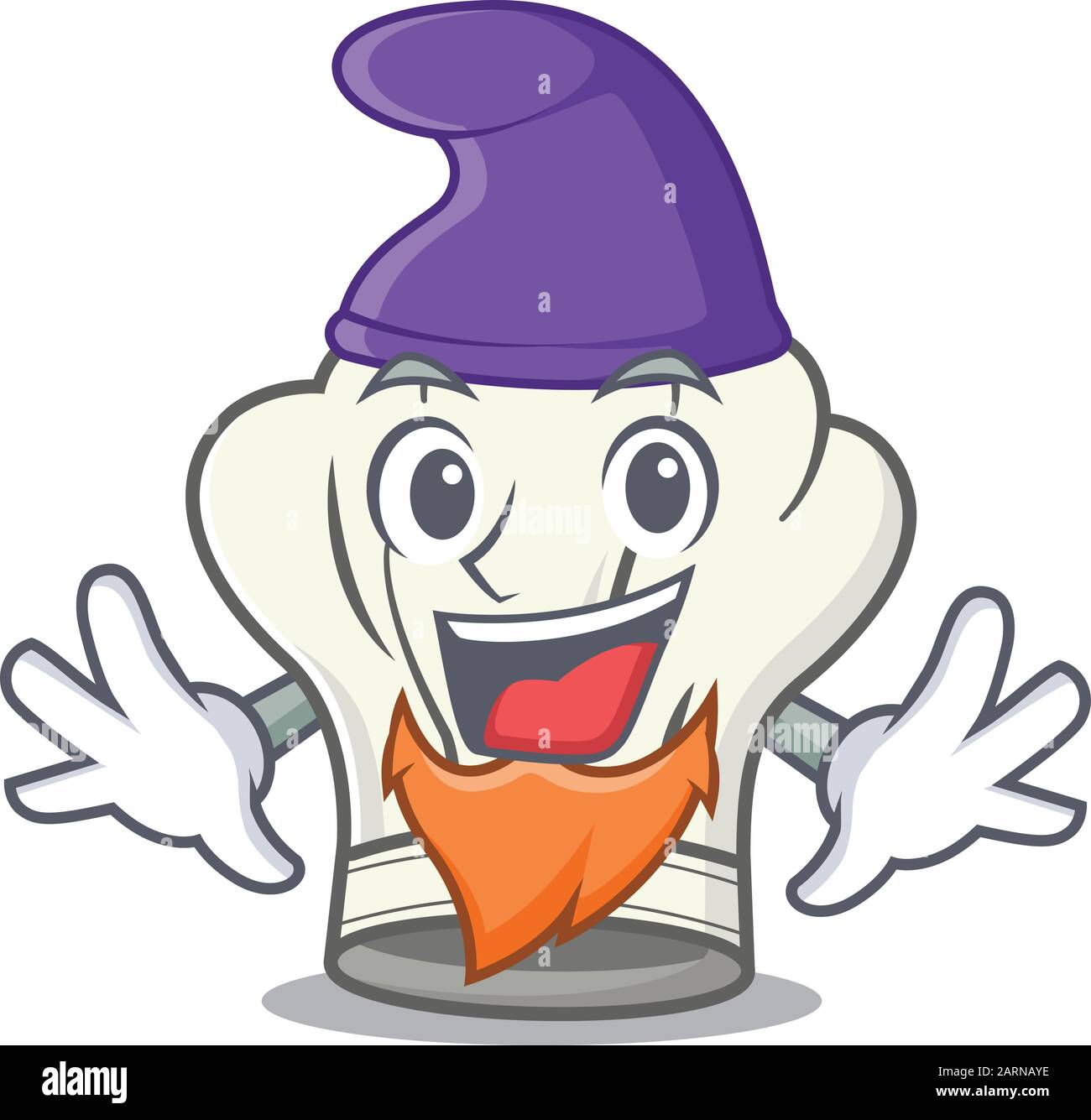 Funny cook hat cartoon mascot performed as an Elf Stock Vector Image ...
