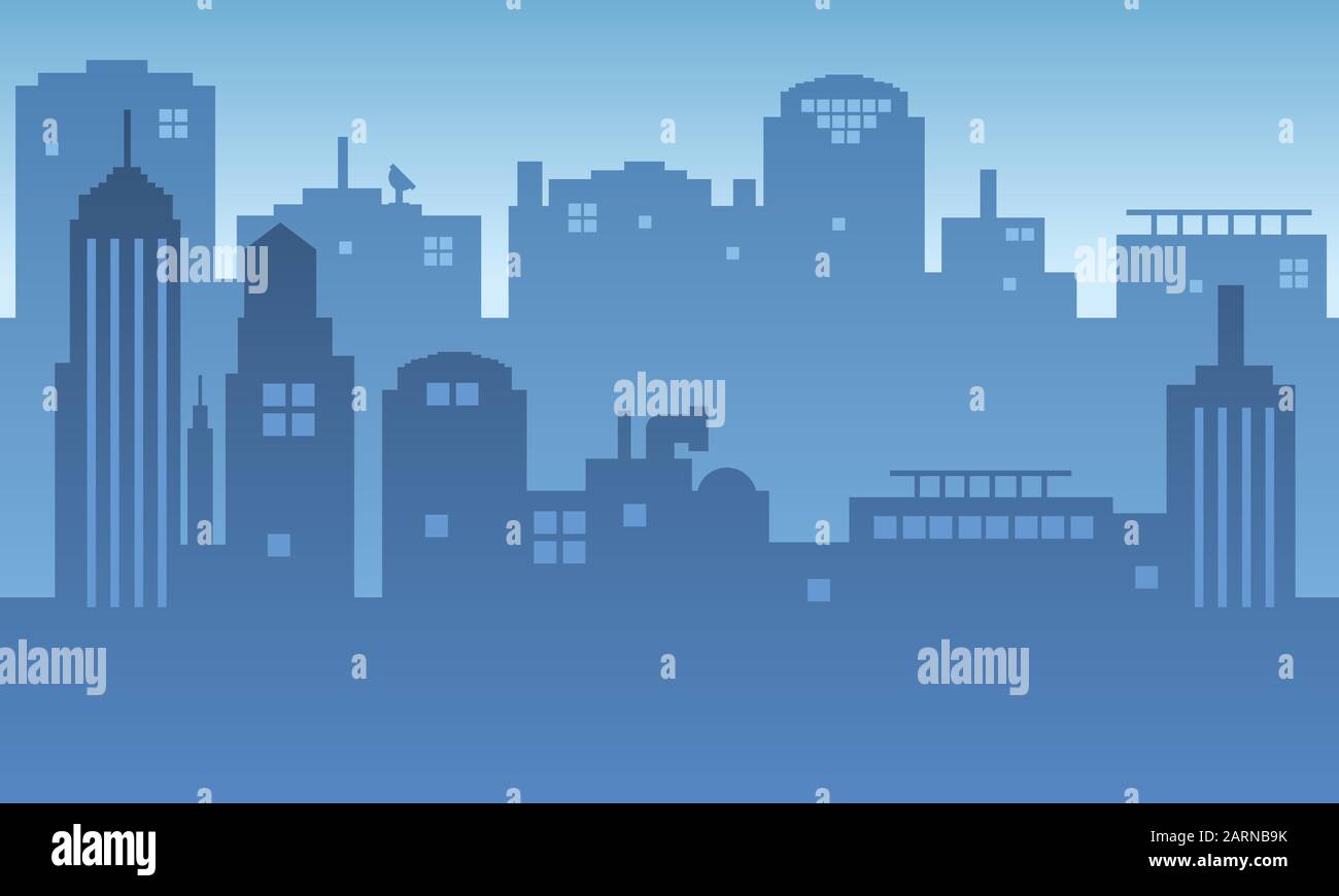 Urban background in on a sunny morning Stock Vector Image & Art - Alamy