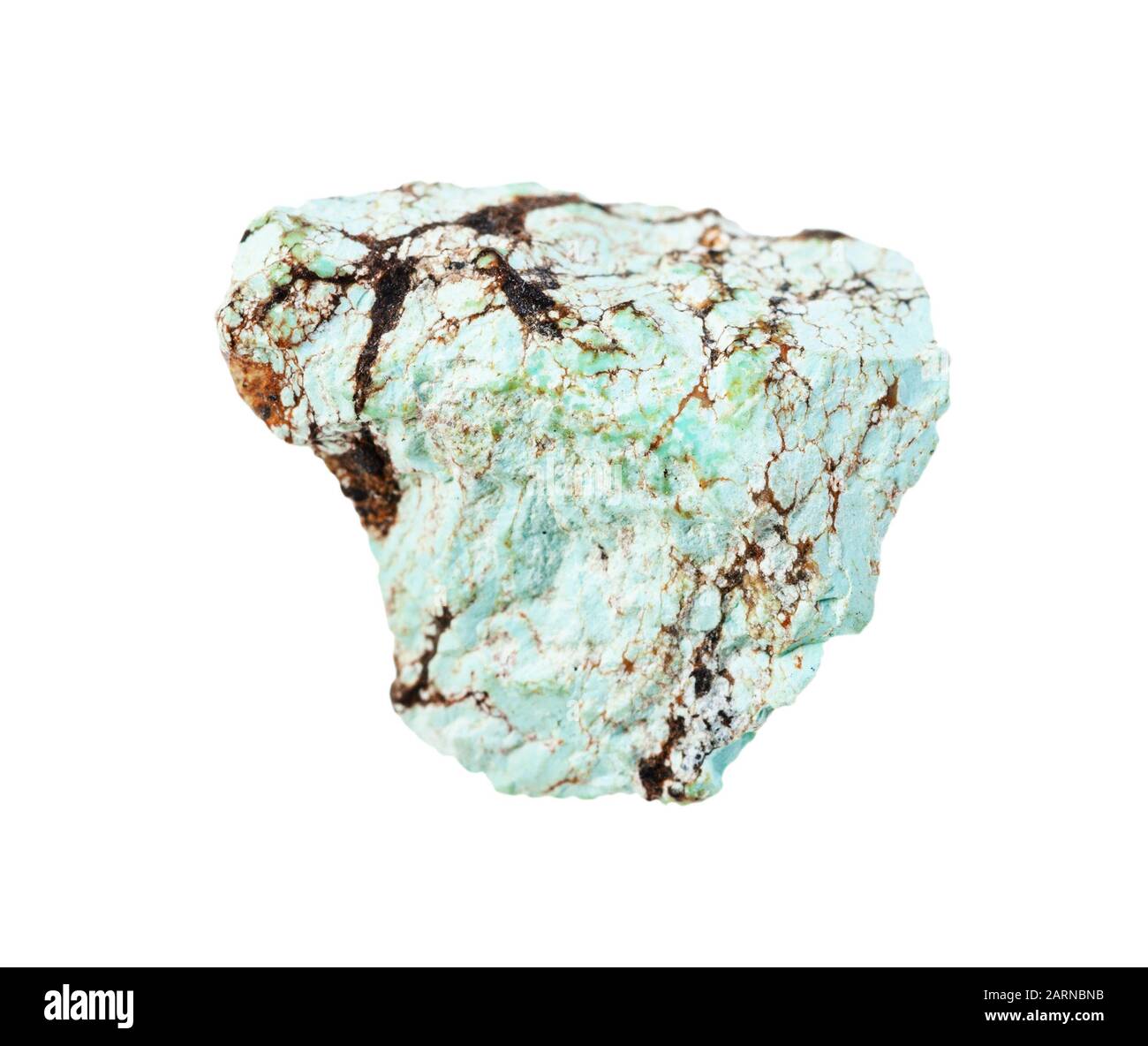 closeup of sample of natural mineral from geological collection ...