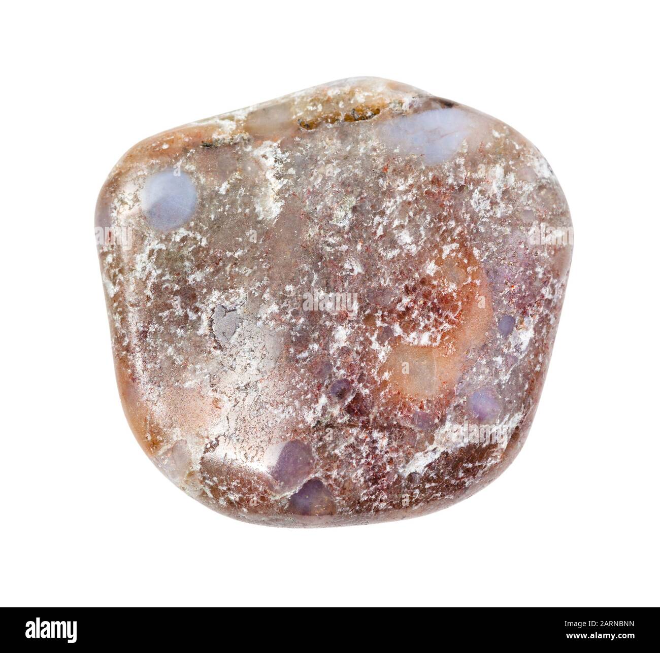 closeup of sample of natural mineral from geological collection ...