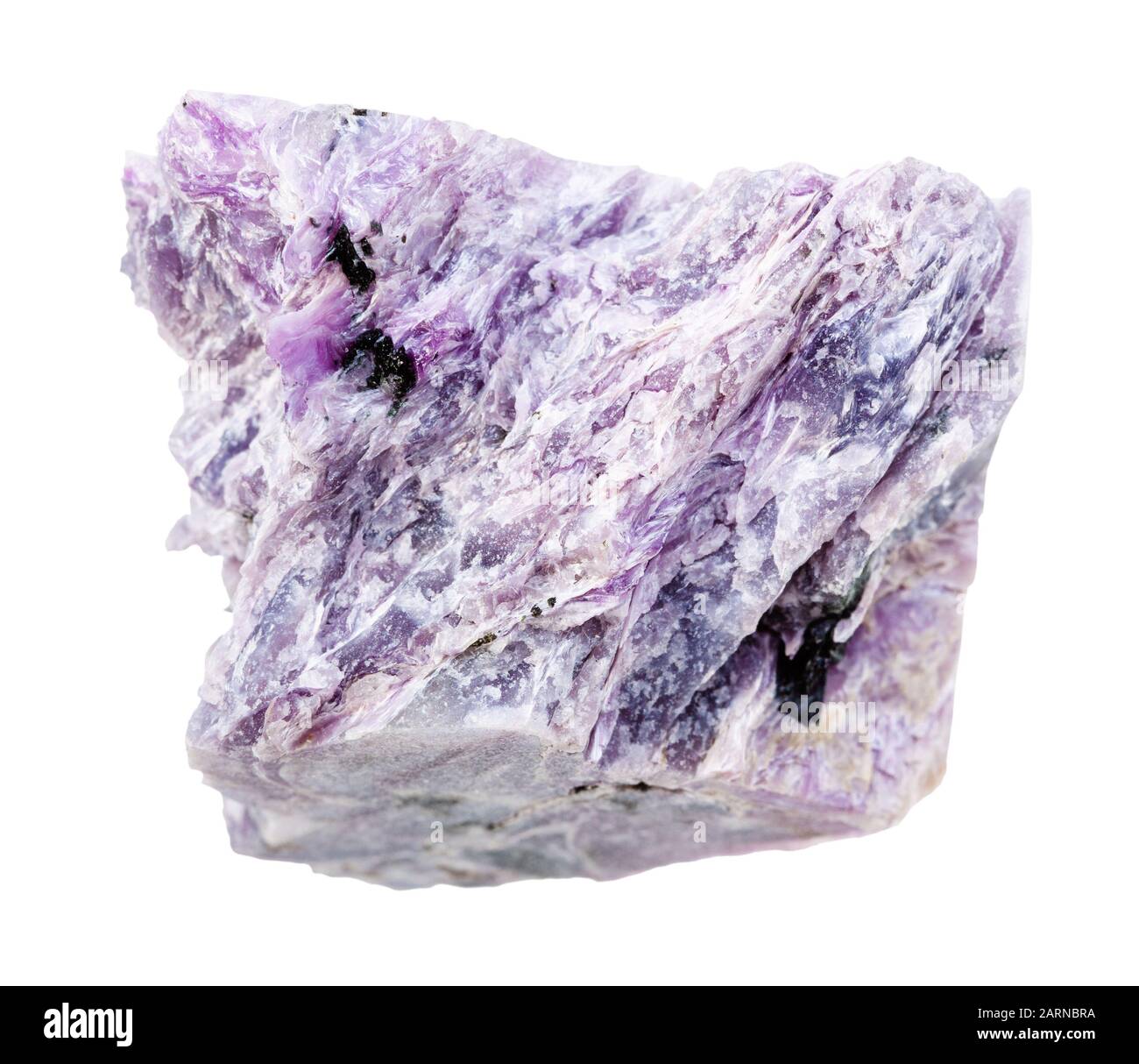 closeup of sample of natural mineral from geological collection ...