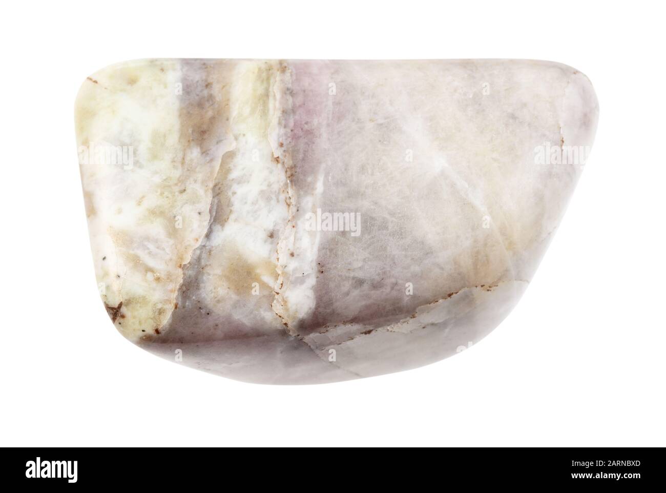 closeup of sample of natural mineral from geological collection ...
