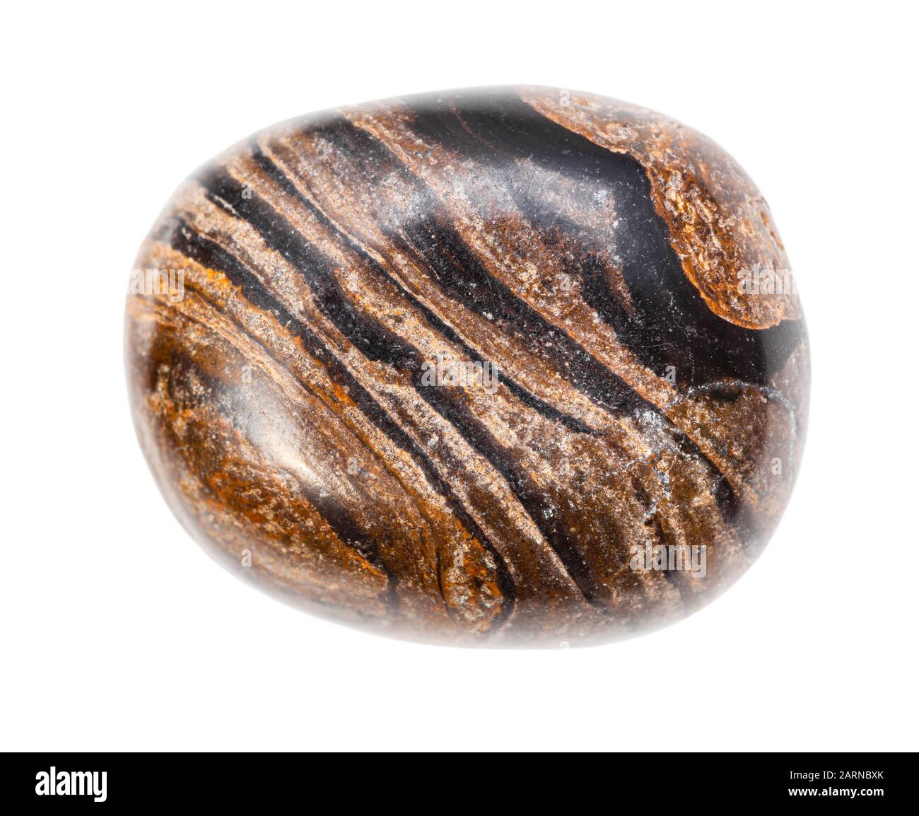 closeup of sample of natural mineral from geological collection ...