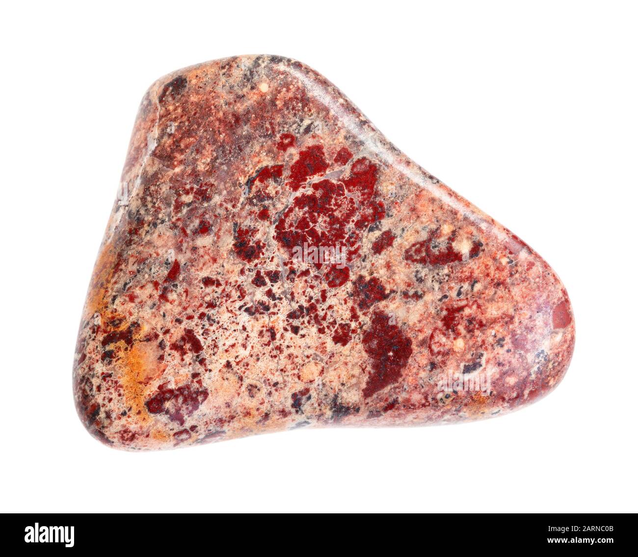 closeup of sample of natural mineral from geological collection ...