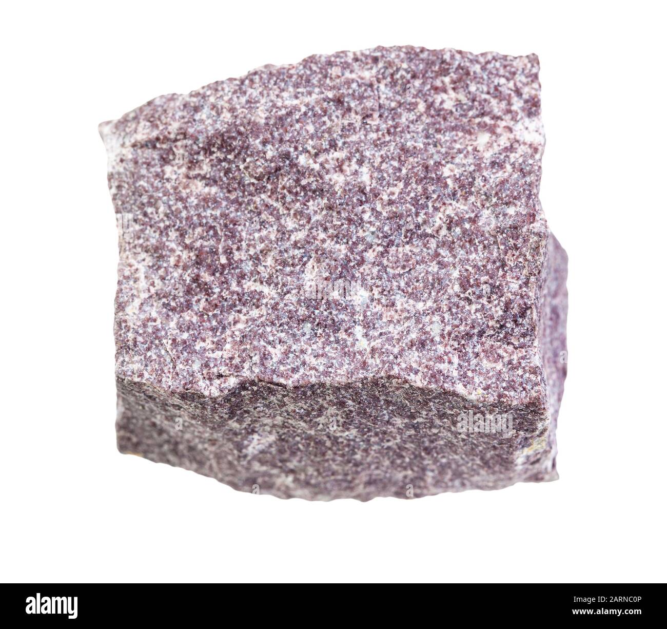 closeup of sample of natural mineral from geological collection ...