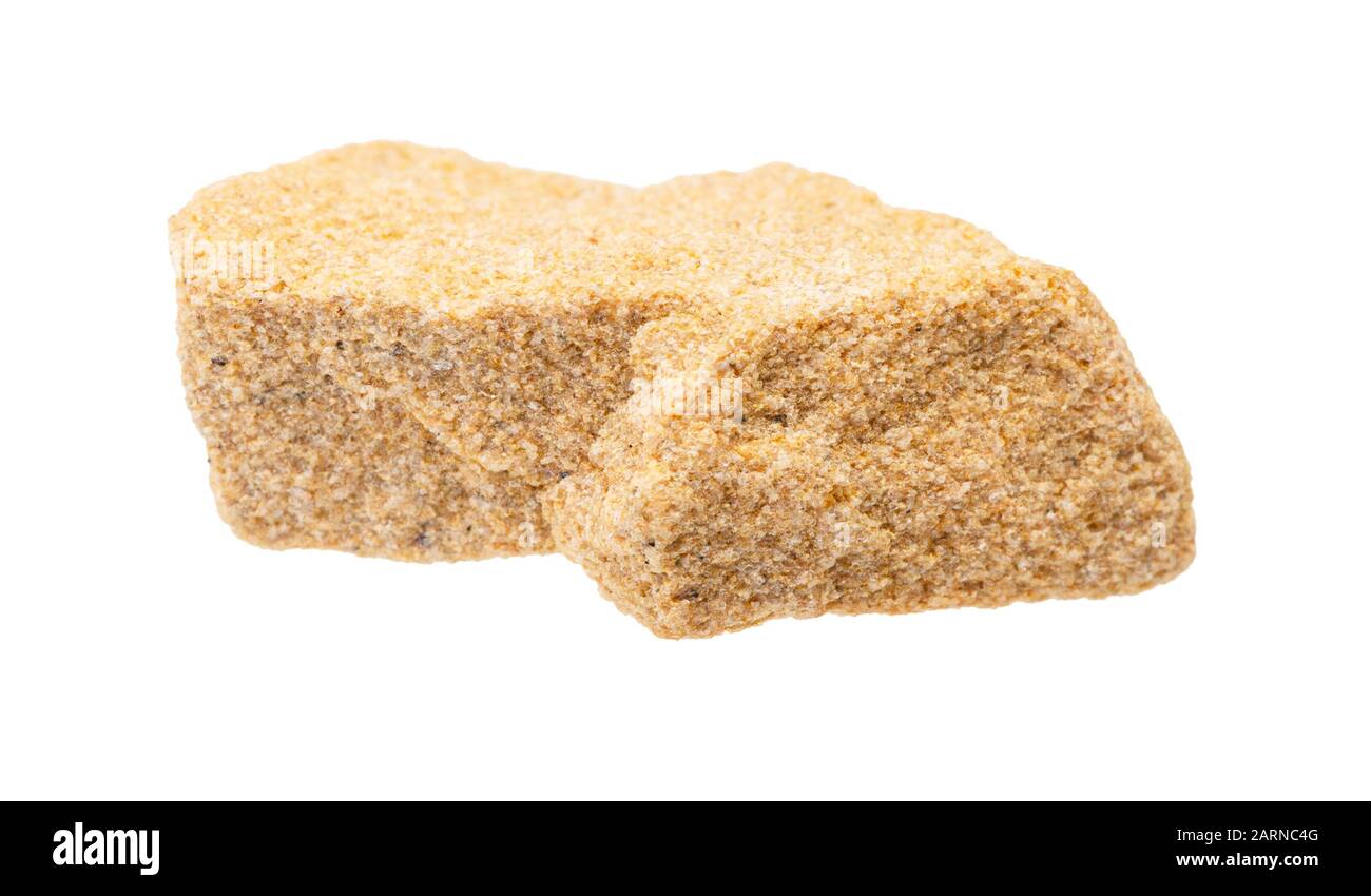 closeup of sample of natural mineral from geological collection ...