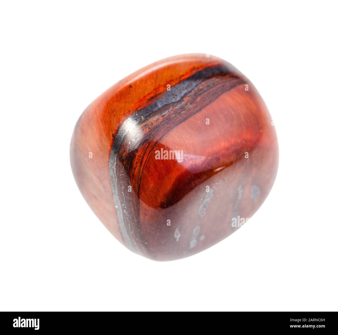 closeup of sample of natural mineral from geological collection ...