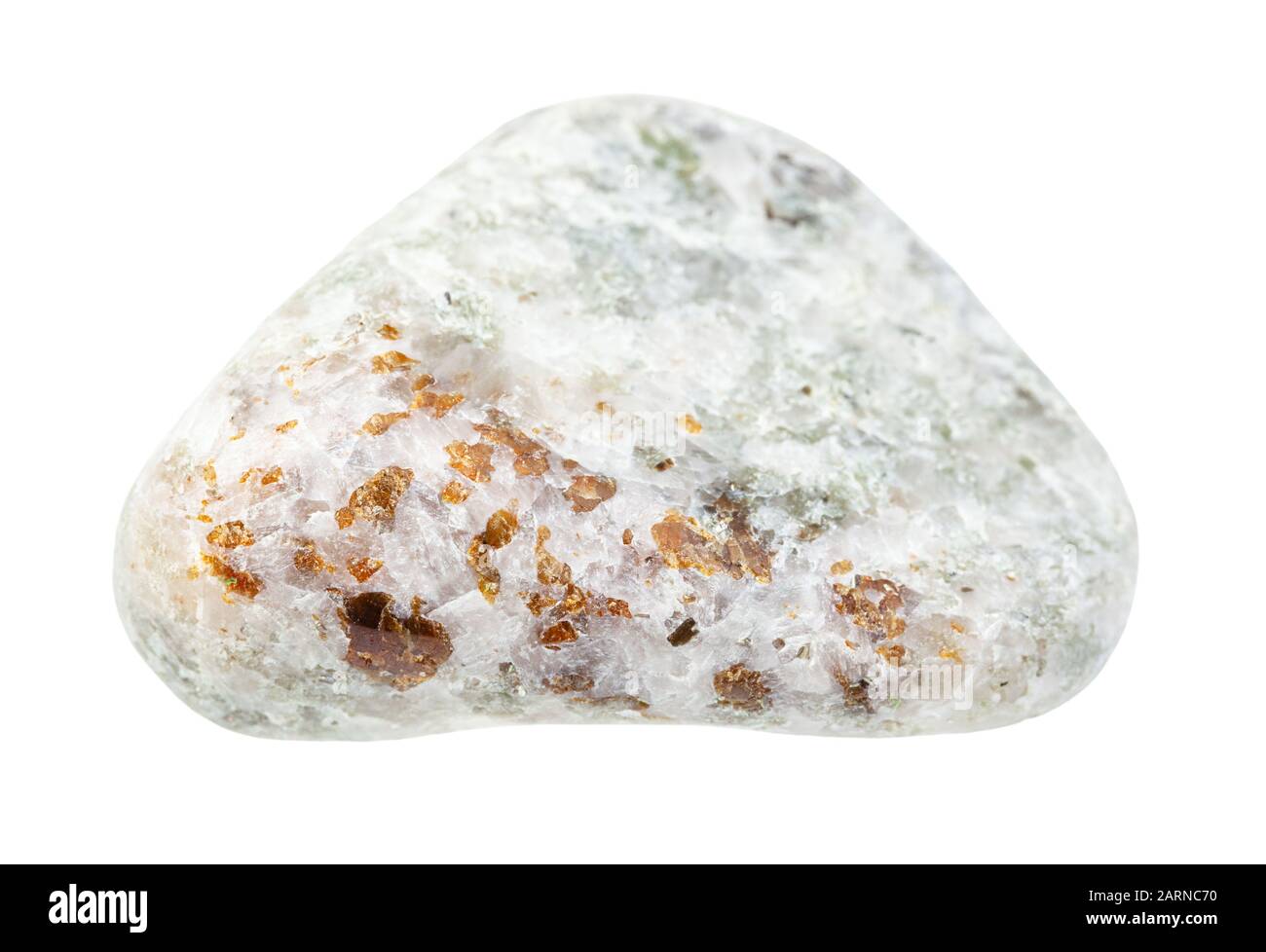 closeup of sample of natural mineral from geological collection - brown ...