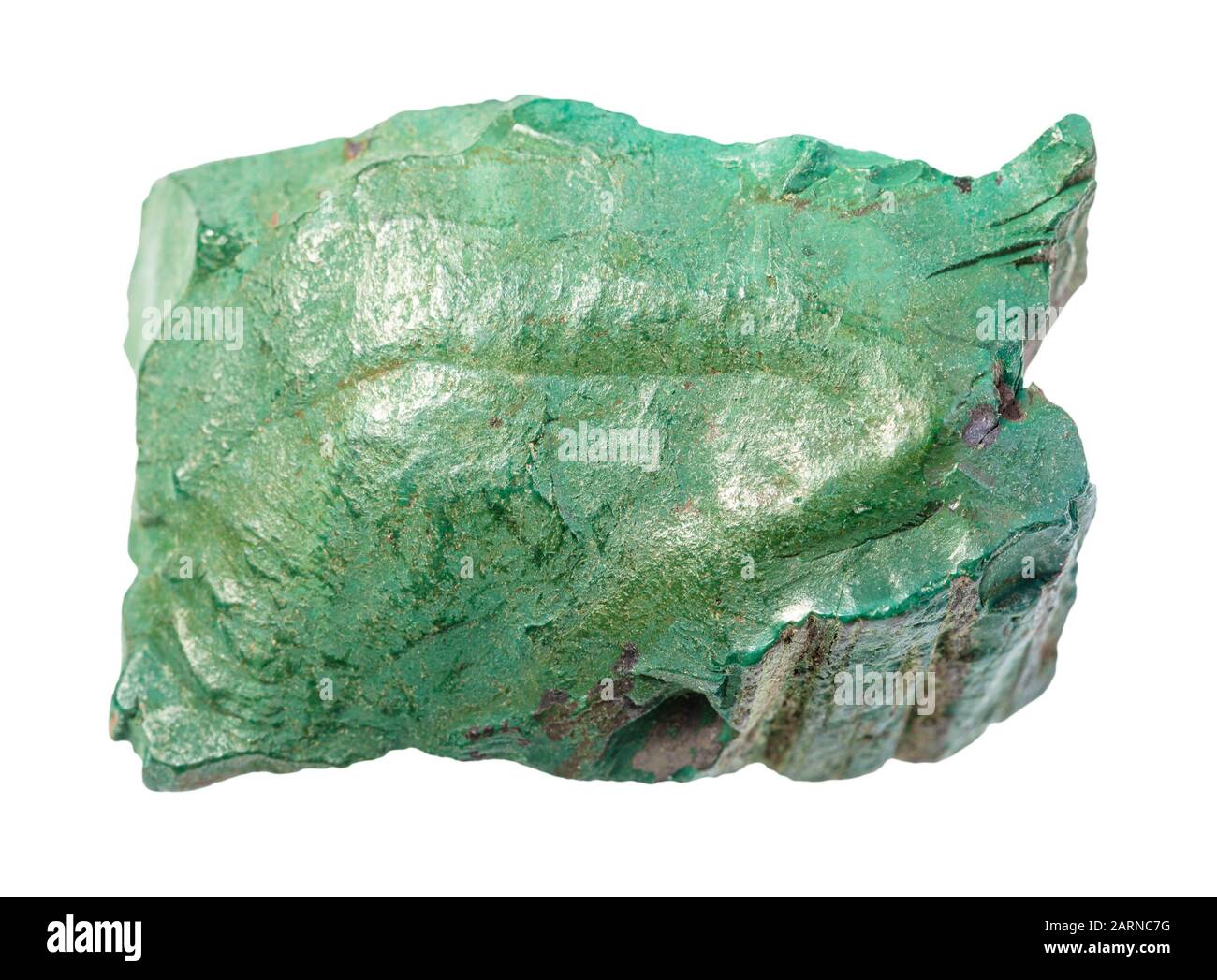 closeup of sample of natural mineral from geological collection - rough ...