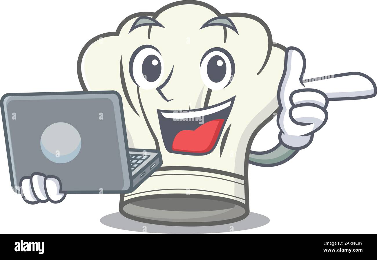 Chef laptop computer cook Cut Out Stock Images & Pictures - Alamy