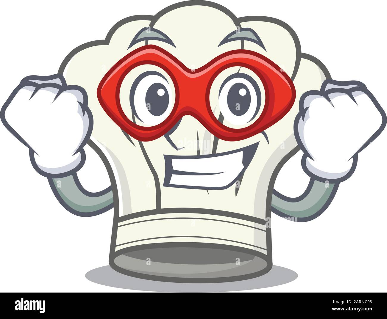 Smiley mascot of cook hat dressed as a Super hero Stock Vector Image ...