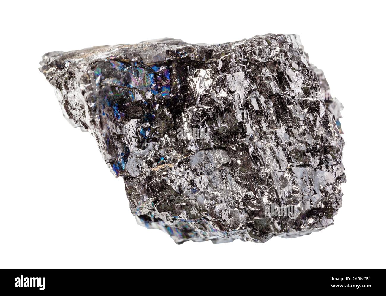 closeup of sample of natural mineral from geological collection ...