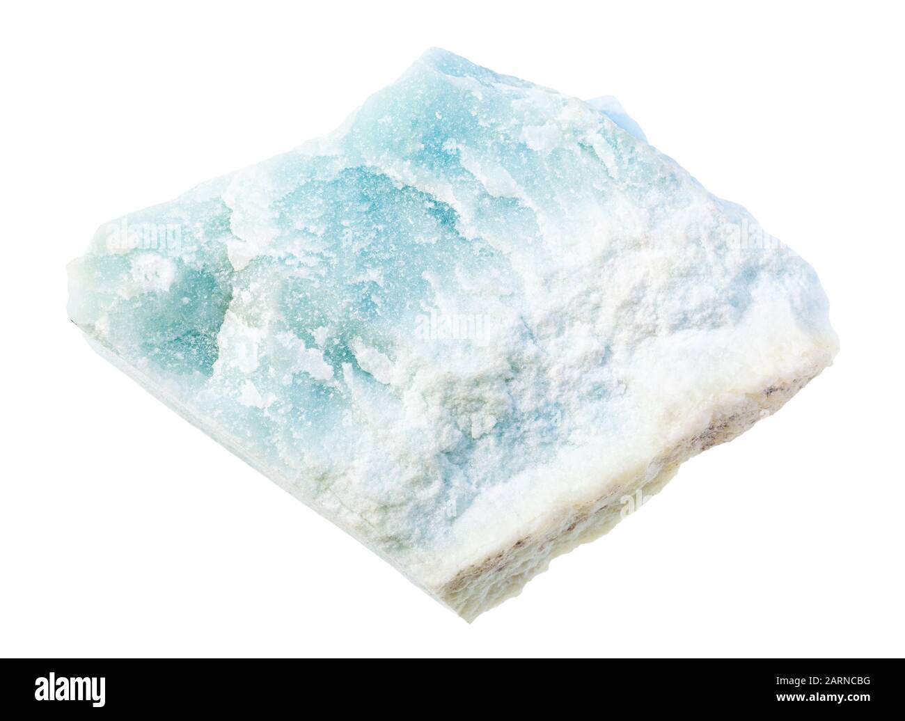 closeup of sample of natural mineral from geological collection ...