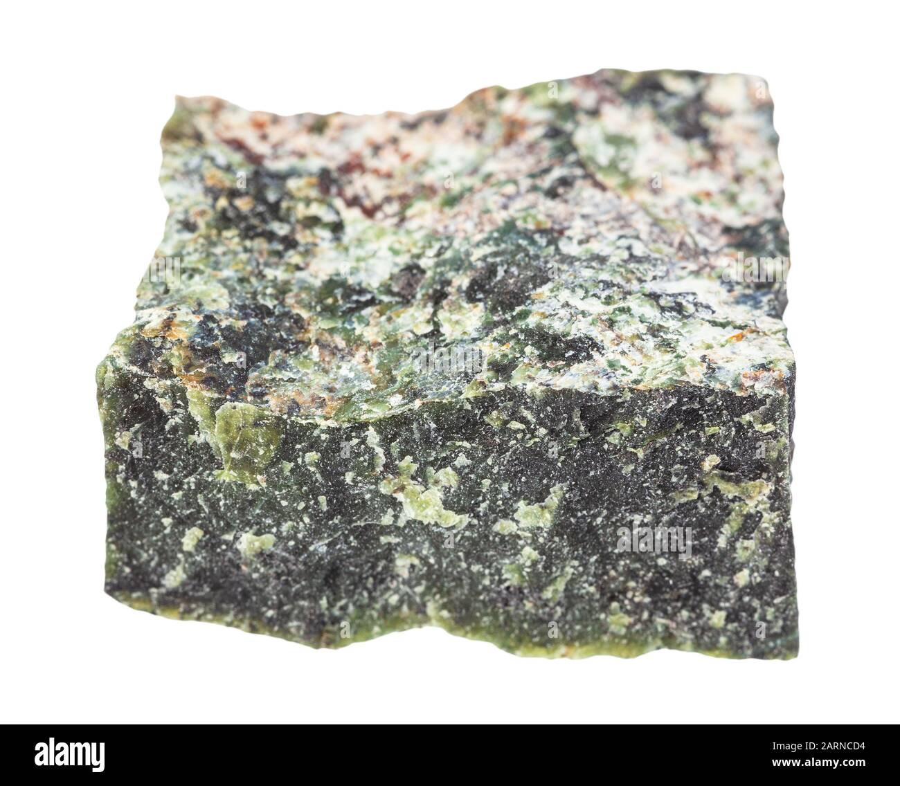 closeup of sample of natural mineral from geological collection - raw ...