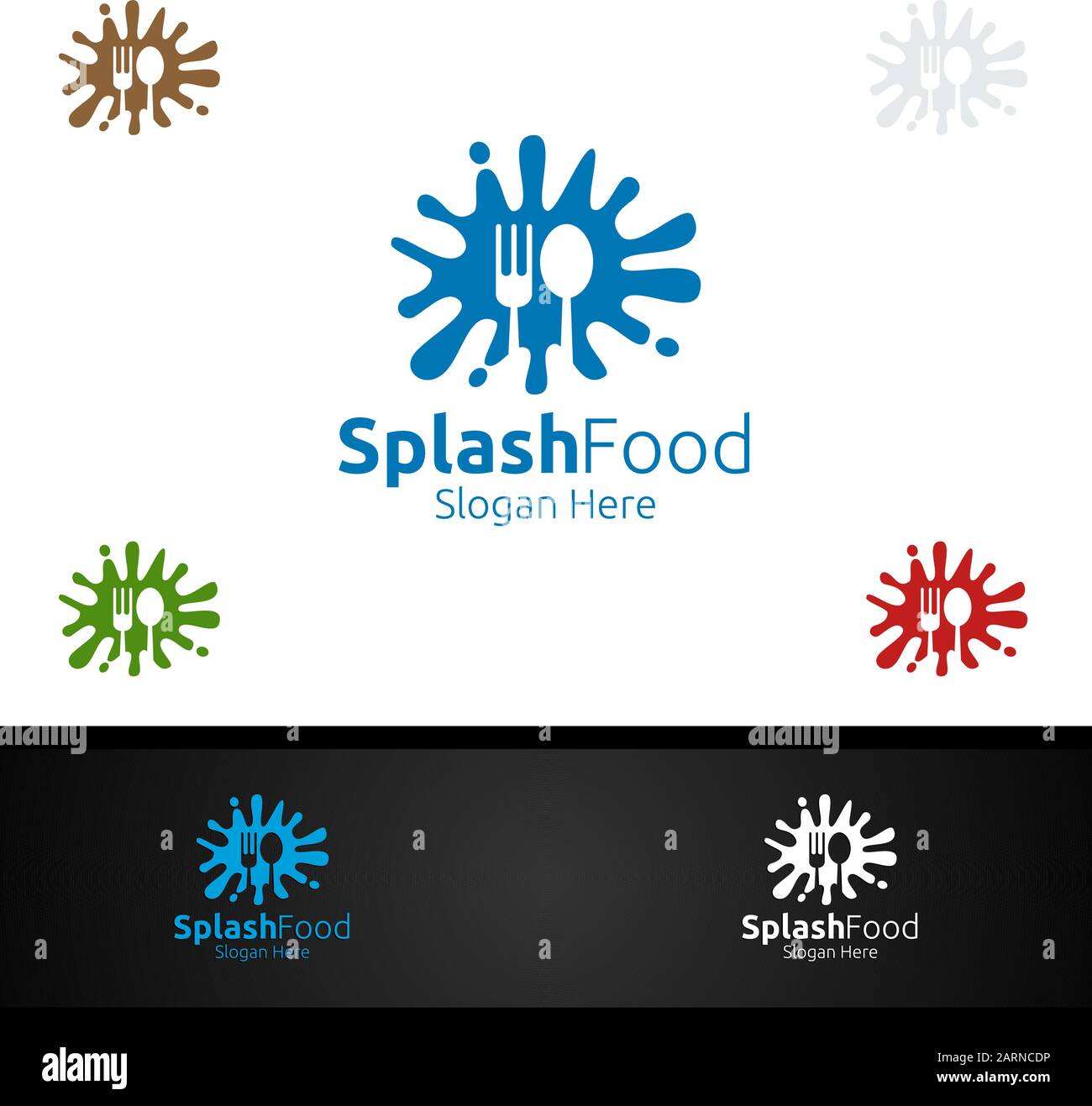 Fresh Food Logo for Restaurant or Cafe Stock Vector Image & Art - Alamy