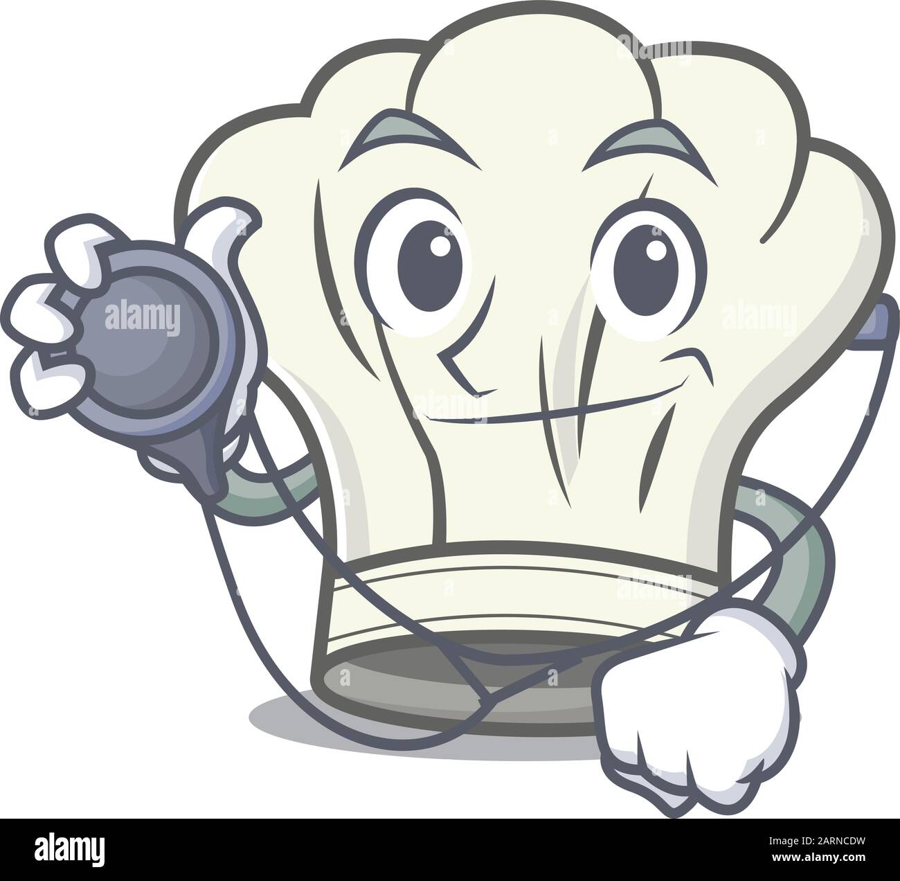 Smart and cool cook hat cartoon character in a Doctor with tools Stock ...