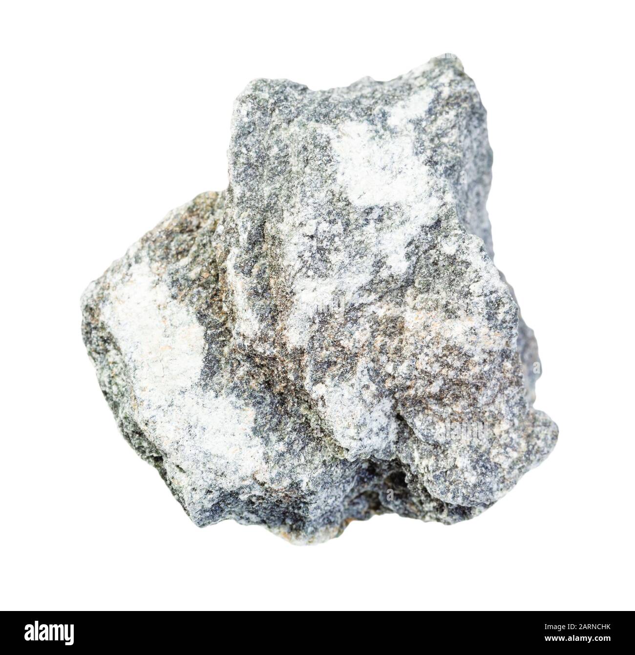 closeup of sample of natural mineral from geological collection ...