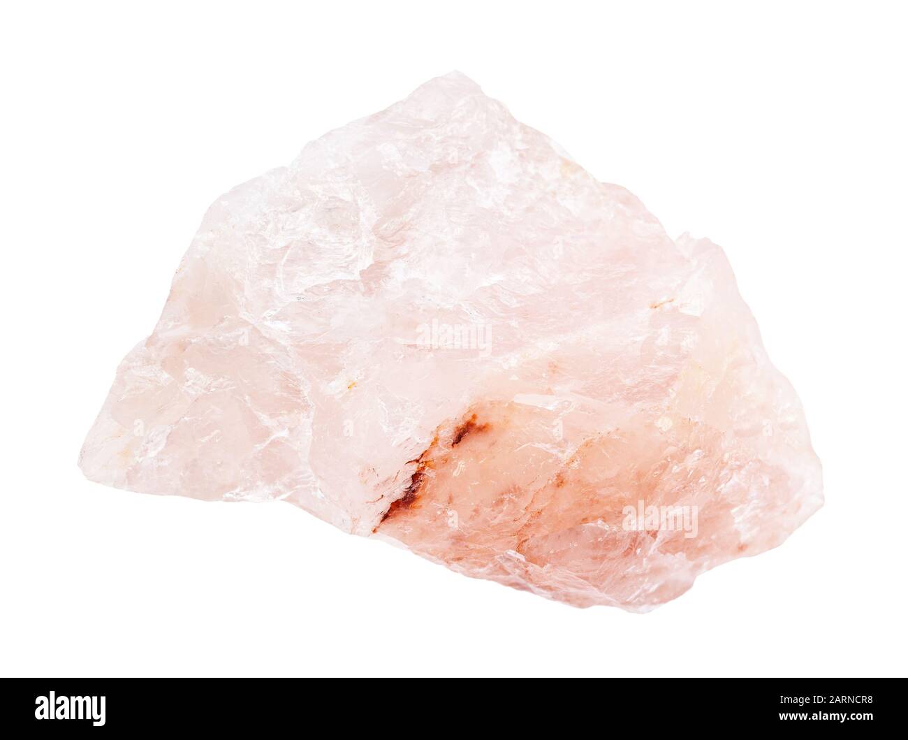 closeup of sample of natural mineral from geological collection - rough ...